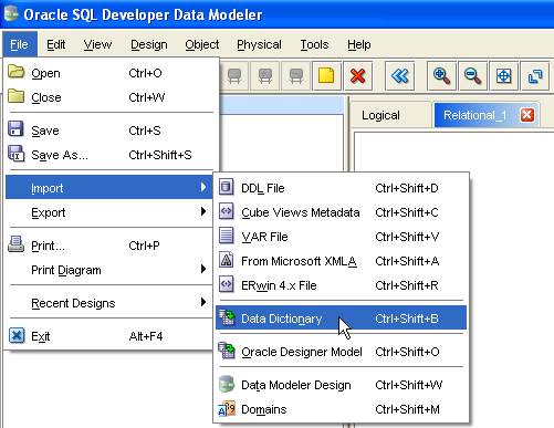 Features And Utilities In Sql Developer Data Modeler