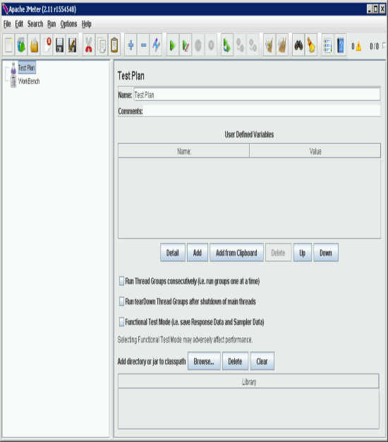 Creating an Apache JMeter™ test workbench Creating an Apache JMeter™ test workbench